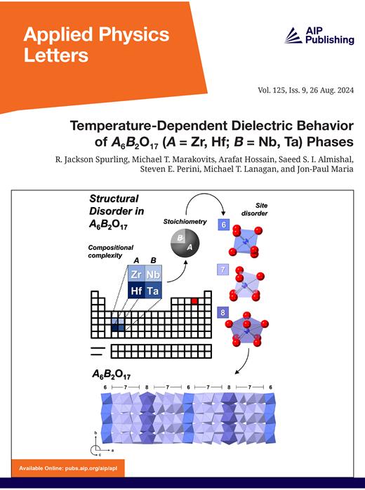 Feature Article - Applied Physics Letters | MRSEC: The Center for Nanoscale Science